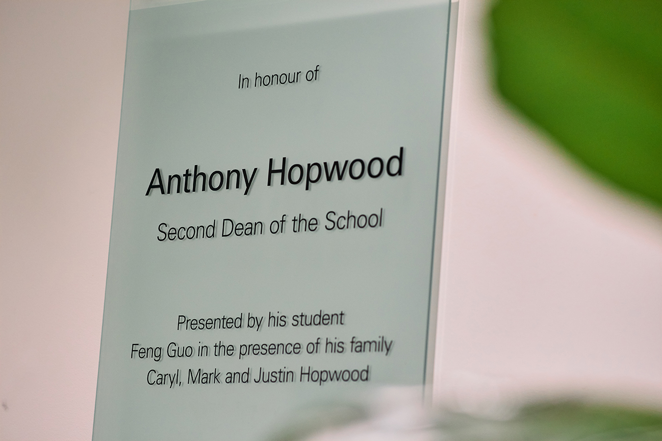 Oxford Saïd unveils Anthony Hopwood Gallery in honour of former Dean ...