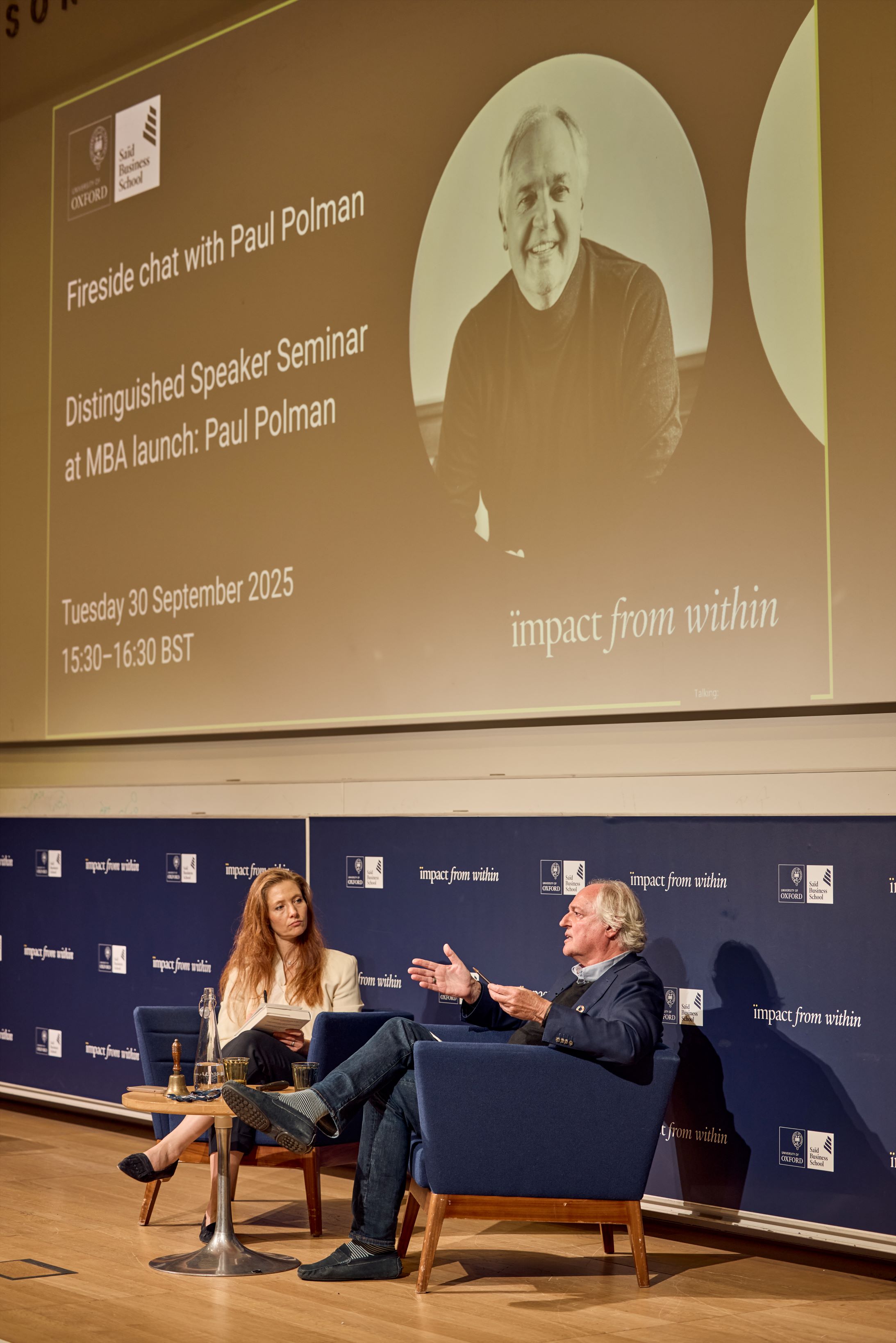 Distinguished Speaker Seminar at MBA launch: Paul Polman | Saïd ...